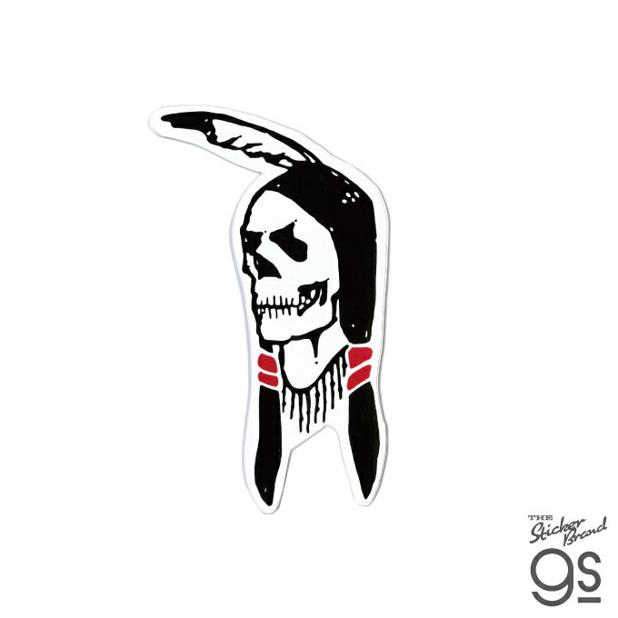 SIZE:W5.3 H9.7cm 屋外使用OK！耐水性のあるステッカーです。 白色のビニール素材に印刷されています。 バイクやメットはもちろん、車、楽器、ボード、冷蔵庫、自転車、 スーツケース、マグカップ、文房具や手帳etc... 色々なと...