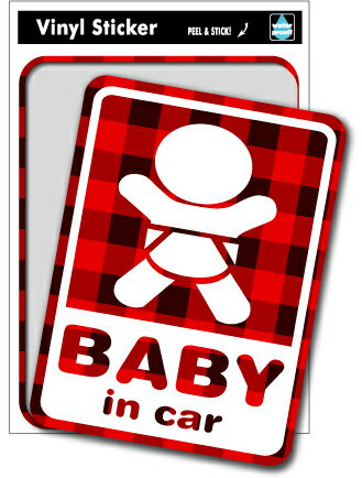 SIZE:W9.8 H14.2cm サイズはワンシートのサイズです。 屋外使用OK！グロスラミネート加工されています。 耐水性、耐光性のあるステッカーです。 白色のビニール素材に印刷されています。 出産祝いに当店オリジナルステッカーいかがで...