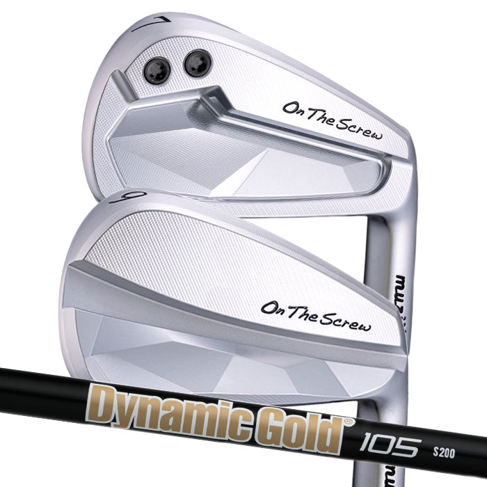 素材 軟鉄鍛造S20C+精密CNCミーリング加工+SUSウェイト(キャビティのみ)muziik On The Screw Combo IronDynamic Gold 105 Onyx Black単品 ミドルアイアンは易しく狙うキャビティバ...