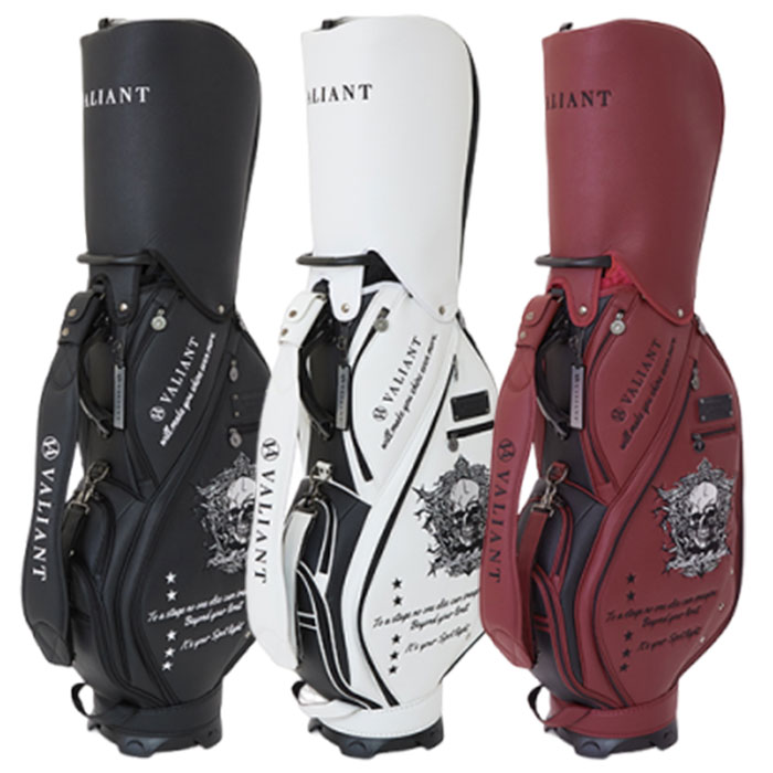 型番 VAS-010 サイズ 9.5型 口枠 4分割 素材 合成皮革 重量 3.8kgVAS-010 スタンダードモデル スカルコレクション キャディバッグ VALIANT/バリアントゴルフから、周りを釘付けにするスカルコレクション2025...