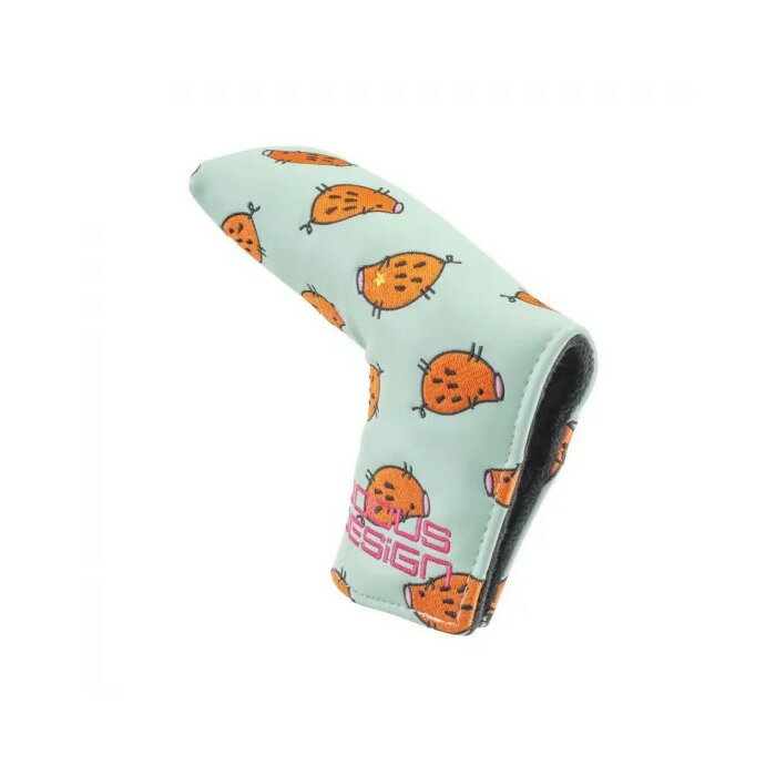 素材 PU サイズ RAIDEN（ピン型）用 カラー エメラルドグリーンDOCUS DCPC737 パターカバー ピン型 ほっこりかわいい“イノシシ柄”が全面にデザインされた、 遊び心あふれるDOCUSオリジナルパターカバーです。 淡いミン...