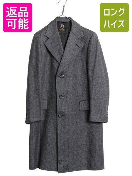 商品情報商品番号k-fed02y26n07商品名70s USA製 Hart Schaffner &amp; Marx チェスター ロング コート メンズ M 程/ ヴィンテージ ウール ヘリンボーン ストライプ フィールド 濃灰商品説明アメ...
