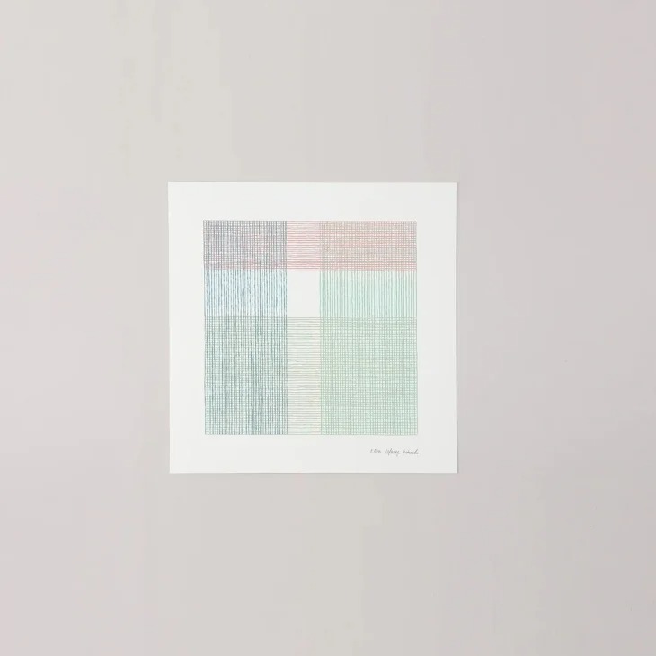 a good view KANGAS カンガス (blue x pink) 20x20cm 北欧 アートポスター 国内外の優れたアート作品をキュレーションするa good viewのコレクション。 テキスタイルメーカー、QUARTER RE...