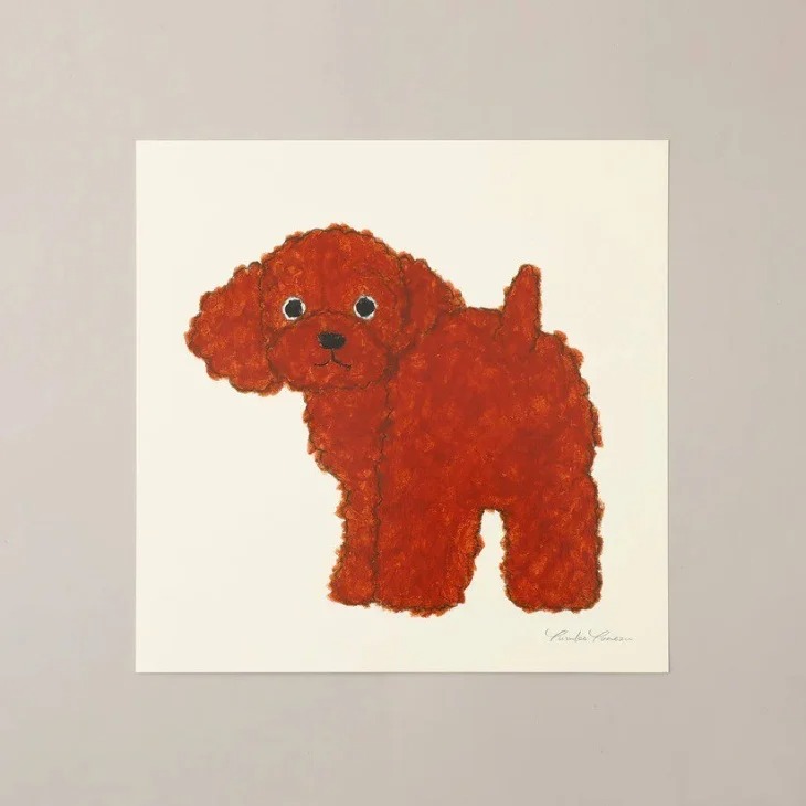a good view トイプードル (ivory) 30x30cm 北欧 アートポスター 国内外の優れたアート作品をキュレーションするa good viewのコレクション。 テキスタイルメーカー、QUARTER REPORTがスタートさせ...