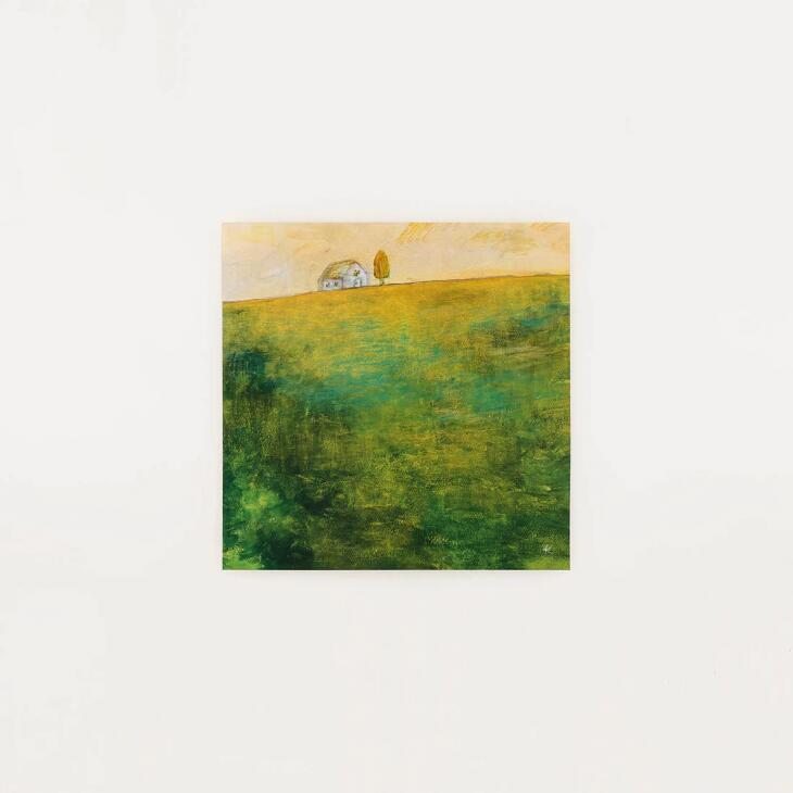a good view 丘の上の小さいお家 20x20cm 北欧 アートポスター 国内外の優れたアート作品をキュレーションするa good viewのコレクション。 テキスタイルメーカー、QUARTER REPORTがスタートさせたアートポ...
