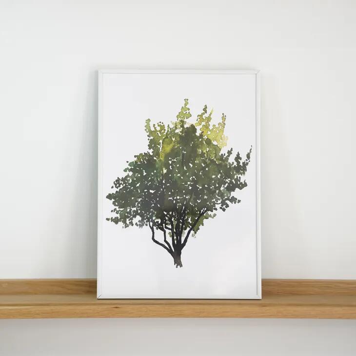 COLOR WATERCOLOR Dogwood #2 A3 アートプリント/ポスター ポーランドの女性デザイナー、Joanna Szmerdtによる水彩アートポスター！ ポーランドの女性グラフィック・デザイナー、Joanna Szmerd...