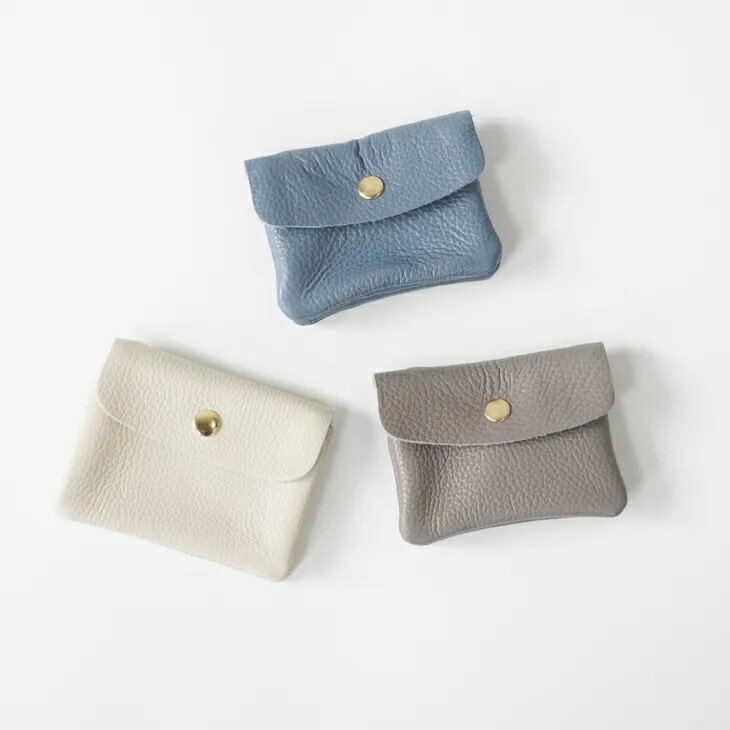 MARLON FIRENZE (マーロンフィレンツェ)Small wallet (light beige/gray/smoky blue)スモールウォレット 財布 コンパクト イタリア発のレザーブランド MARLON FIRENZE より、...
