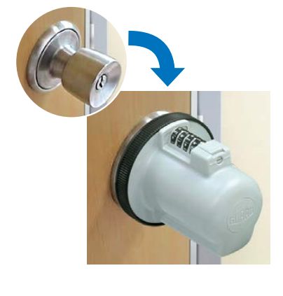 用途 洋間　事務室等に　使われます。 商品名 ドアノブ　ロック付き補助錠　[空錠からロック錠にもできるタイプ] 型番 86803500 樹脂製 色 〓ヘアーライン色です。 対応サイズ 〓直径53ミリまで、〓奥行は　写真通り、。 特徴 空錠の...