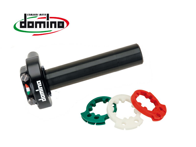 （商品詳細）domino/ドミノ 　レーシングスロットルキット ブラック 汎用●適用車種 ユニバーサル[汎用](ワイヤー調整可能)メーカー品番[カタログ品番] 5430.96B色[カラー] スロットル本体：ブラック仕様 スロットル開度　赤：...