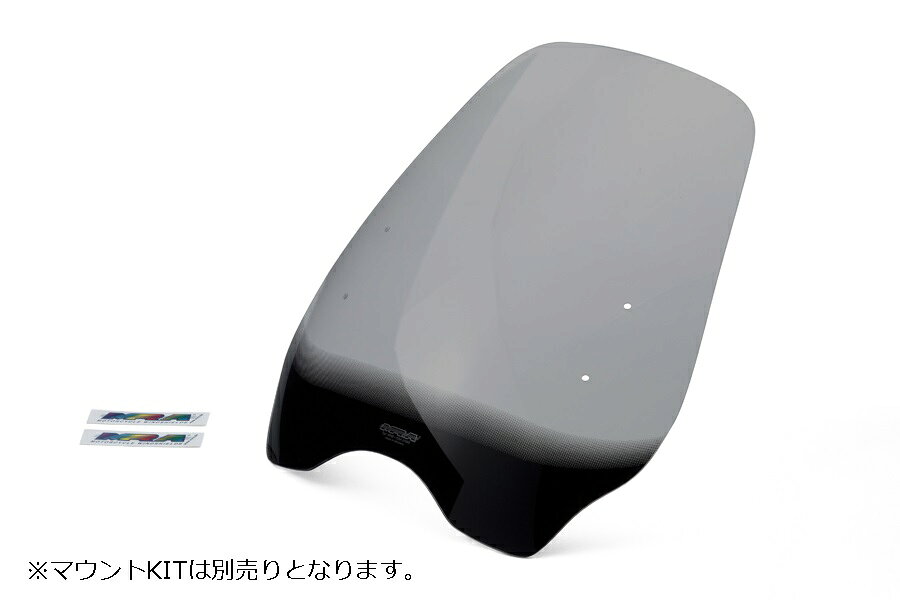 （商品詳細）エムアールエー/MRA　ウインドシールド／マウントベツ HIGHWAY／スモーク ユニバーサル●適用車種 ユニバーサル[汎用] ●仕様タイプ ハイウェイシールド材質・素材 アクリルサイズ 幅410mmx長さ470mm色（カラー）...