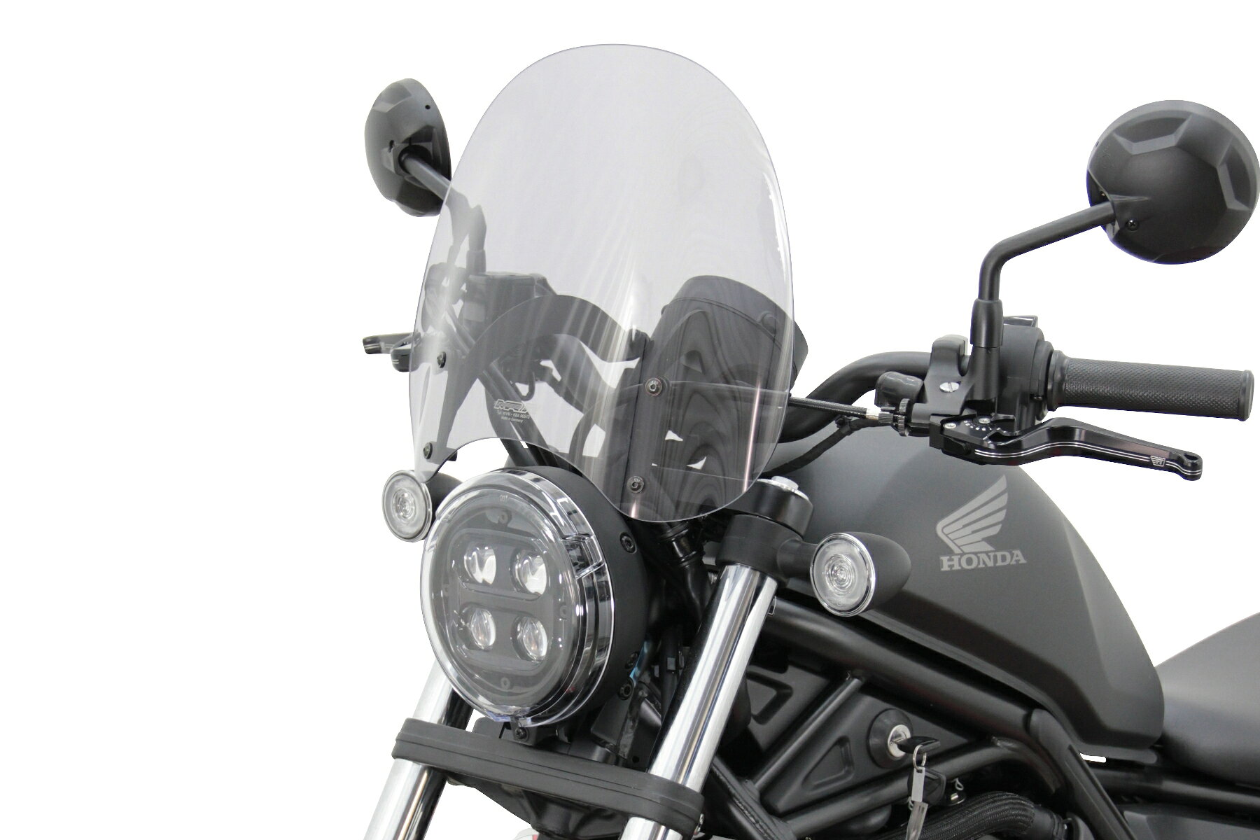 （商品詳細）スクリーン ツーリング スモーク Rebel250/500 20-21JANコード：4550255419752エムアールエーMRA スクリーン ツーリング スモーク Rebel250／500 20-21縦:320mm 横:380...