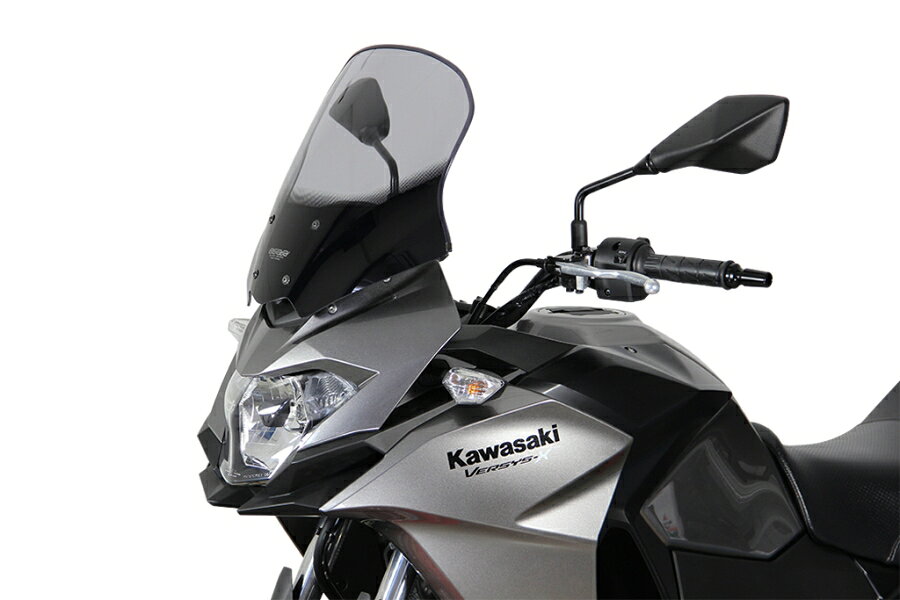 （商品詳細）エムアールエー/MRA　スクリーンツーリング スモーク ●適用車種 カワサキ[KAWASAKI]…VERSYS250X ［ヴェルシス］(17-18) メーカー品番[カタログ品番] MT676S穴加工 不要厚み 3(mm)色[カラ...