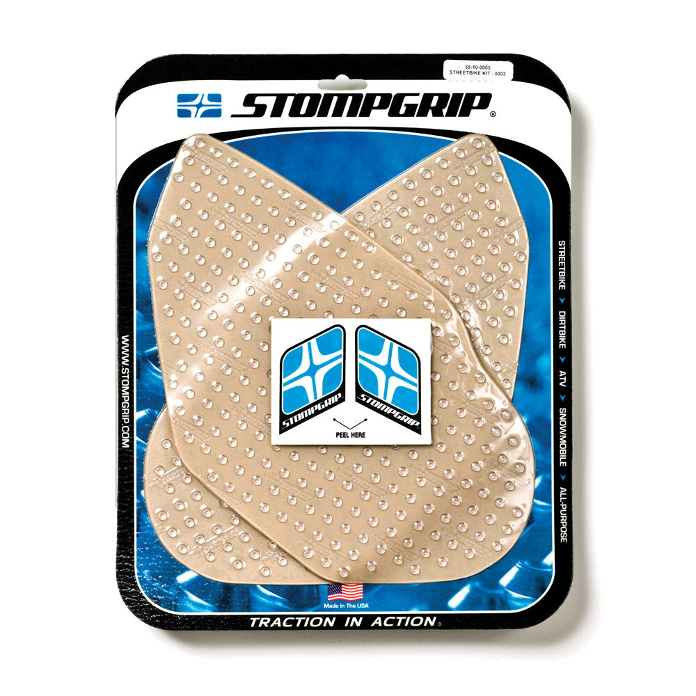 （商品詳細）STOMPGRIP/ストンプグリップ　トラクションパッドタンクキット クリア YZF-R6 99-02メーカー品番：55-10-0003C JANコード：4548664029174ストンプグリップSTOMPGRIP トラクション...