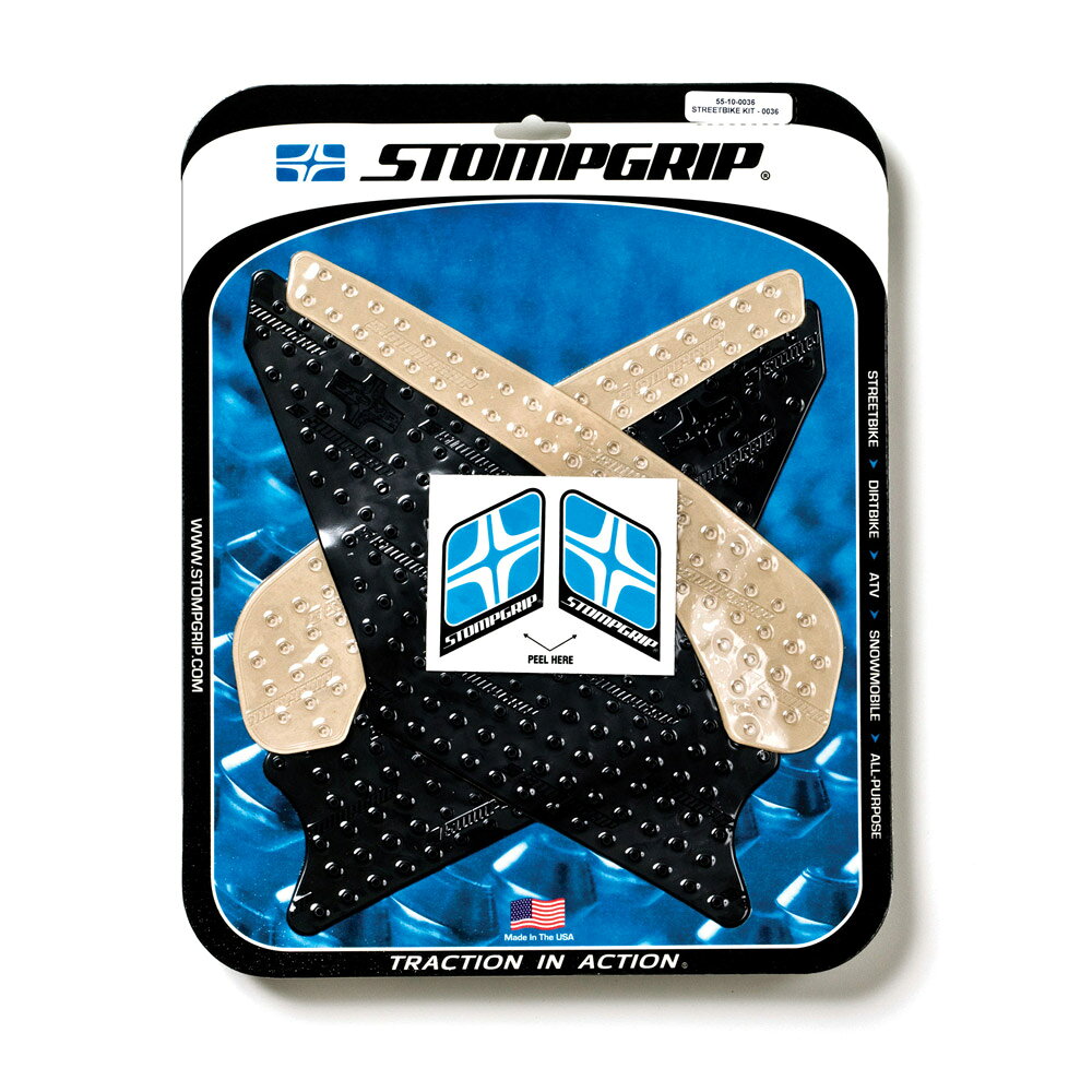 （商品詳細）STOMPGRIP/ストンプグリップ　トラクションパッドタンクキット クリア NINJA250R 08-12メーカー品番：55-10-0036C JANコード：4548664029631ストンプグリップSTOMPGRIP トラク...