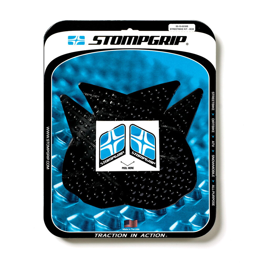 （商品詳細）STOMPGRIP/ストンプグリップ　トラクションパッドタンクキット ブラック Z1000 10-16メーカー品番：55-10-0038B JANコード：4548664648535ストンプグリップSTOMPGRIP トラクション...
