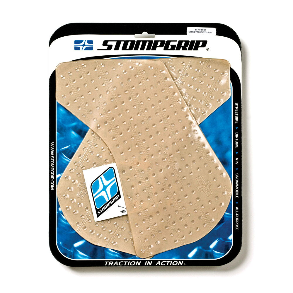 （商品詳細）STOMPGRIP/ストンプグリップ　トラクションパッドタンクキット クリア KLR650R 00-17メーカー品番：55-10-0041C JANコード：4548916016464ストンプグリップSTOMPGRIP トラクショ...