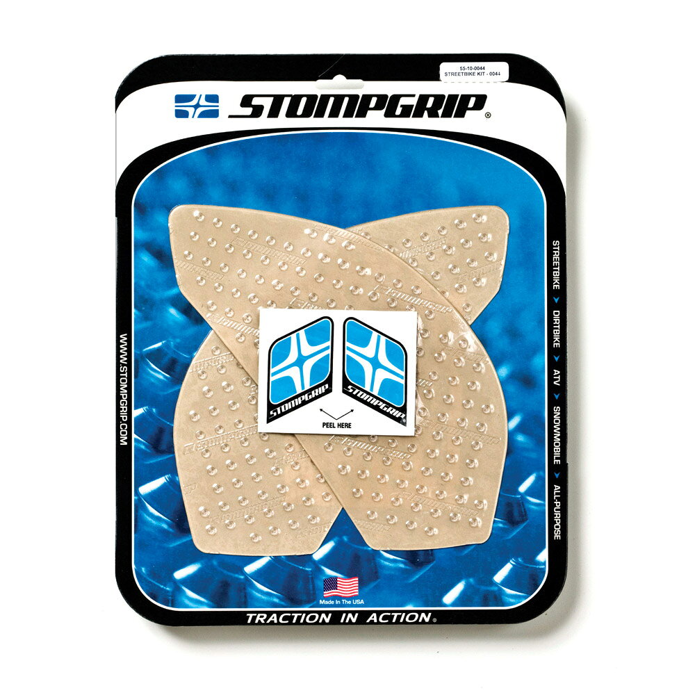 （商品詳細）STOMPGRIP/ストンプグリップ　トラクションパッドタンクキット クリア Ninja650 12-15メーカー品番：55-10-0044C JANコード：4548664918164ストンプグリップSTOMPGRIP トラクシ...