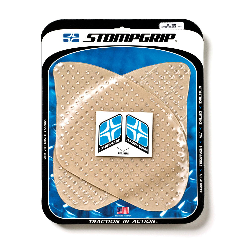 （商品詳細）STOMPGRIP/ストンプグリップ　トラクションパッドタンクキット クリア GSX1300R 99-17メーカー品番：55-10-0055C JANコード：4548664029853ストンプグリップSTOMPGRIP トラクシ...