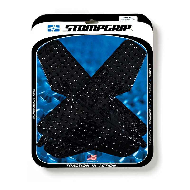 （商品詳細）STOMPGRIP/ストンプグリップ　トラクションパッドタンクキット ブラック VERSYS1000 15-17メーカー品番：55-10-0105B JANコード：4548916568086ストンプグリップSTOMPGRIP ト...
