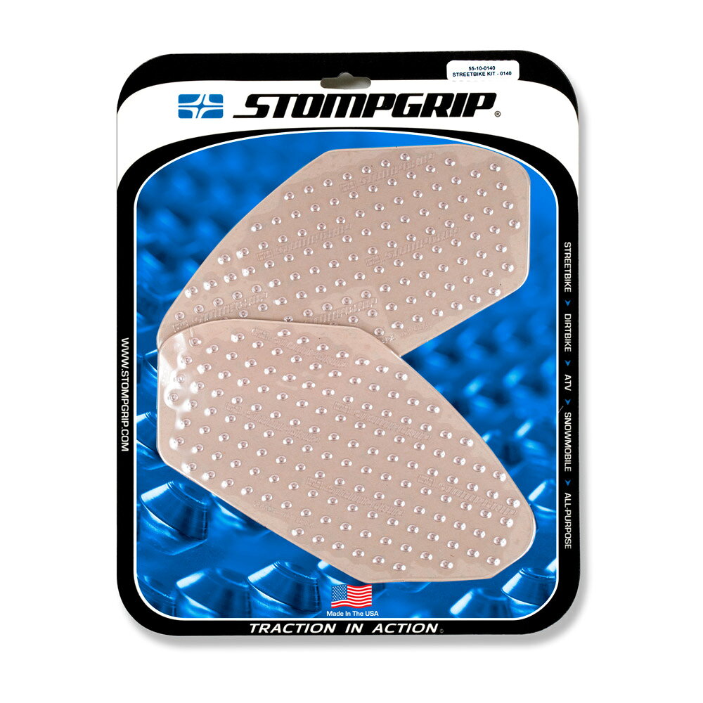 （商品詳細）STOMPGRIP/ストンプグリップ　トラクションパッドタンクキット クリア Ninja650 17/Z650 17メーカー品番：55-10-0140C JANコード：4549950172444ストンプグリップSTOMPGRIP...
