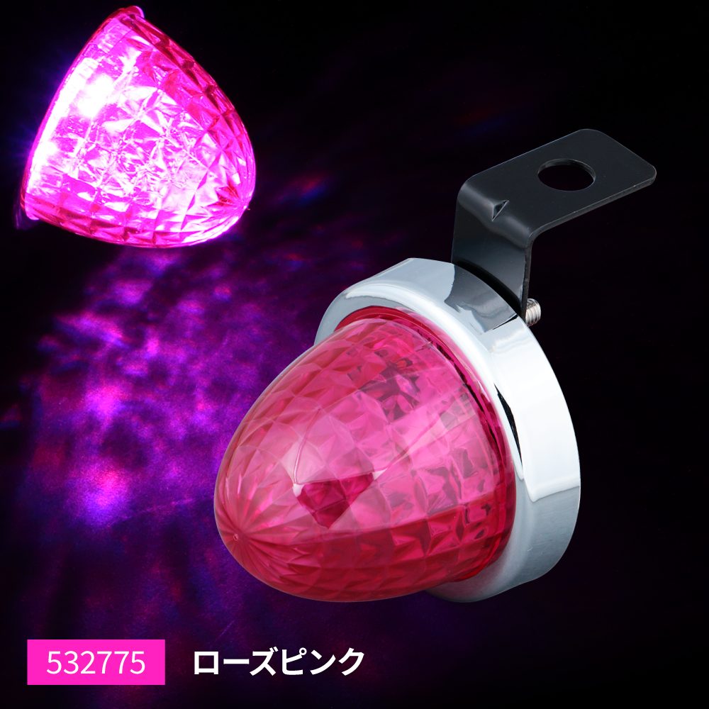 優しく点滅を繰り返すLEDミニサイドマーカー（ステー付き） 12V／24V共用 発光は点滅のみとなります。点灯の機能はありません。 レンズの交換はできません。 本製品はノイズ対策をしておりますが、環境によりノイズが発生する場合がございます。...