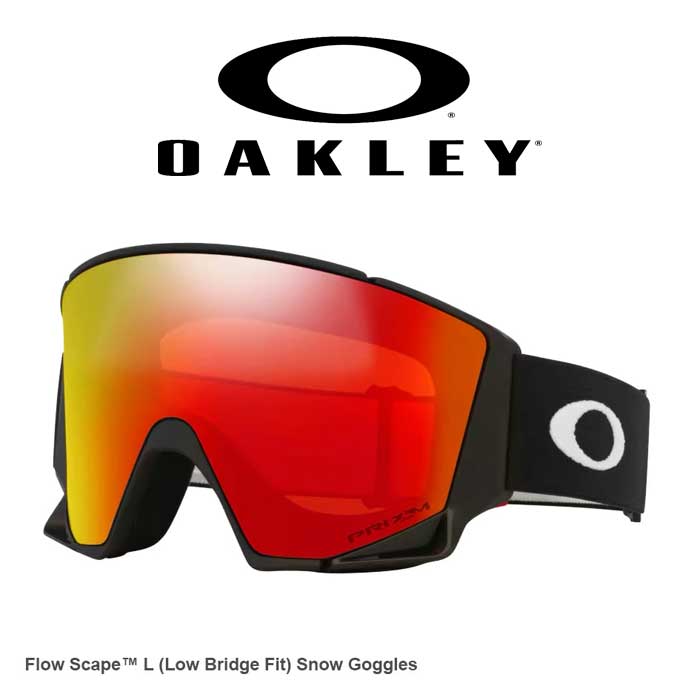 OAKLEY（オークリー） Flow Scape? L（Low Bridge Fit）Snow Goggles OO7145A-02 Flow Scapeはスノーゴーグルの新しい基準を打ち立てた革新的モデル 円錐レンズ×新設計フレームにより...