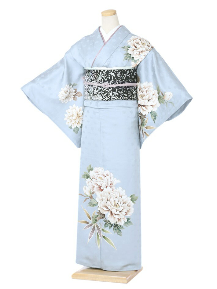 【商品番号】8AD495(青系) 30代〜50代向きの柄です 表地・・・正絹 裏地・・・正絹 洋服サイズ・・・17号位まで 身長・・・160cm〜178cm位まで 裄・・・72cm 身丈・・・175cm 袖丈・・・49cm 前幅・・・26c...