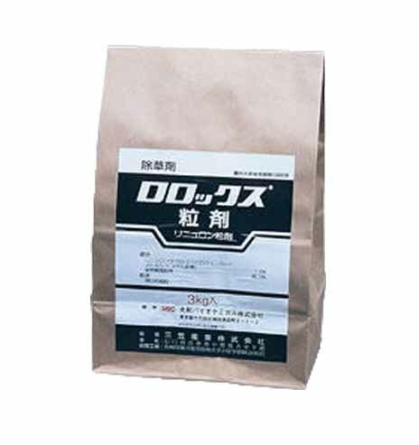商品の特徴 定評あるロロックス水和剤を粒剤化した除草剤です。一年生雑草の防除に高い評価を得ています。 商品の詳細 ■農林水産省登録：第13865号 ■有効成分：リニュロン（化管法1種）1.5％％ ■分類：除草剤 ■性状： 類白色細粒 ■安全...