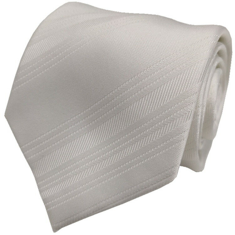 フォーマルシーンをお洒落に！ ■礼装■フォーマル ■白■慶事用 ■ポリエステル100％ SOLOTEX使用 環境に配慮した素材 快適なストレッチ性 シワを抑制 商品詳細 内容 フォーマルネクタイ　 色 白 柄 ストライプ 素材 ポリエステル...