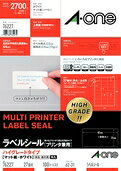 【商品説明】●シートサイズ：210×297mm●一片サイズ：62mm×31mm●面付：27面 3列×9段●ラベル・カード厚み：0.13mm ●材質：上質紙【参考】この商品1個の送料はは下記の通りです 但し、沖縄・離島などは別途料金となります...