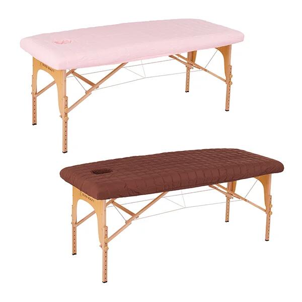 ベッドカバー (マイクロファイバー)(有孔) 72×187×13cm 2カラー ネジ固定脚ベッドにおすすめ! 保温性の良いマイクロファイバー製ベッドカバー 100%マイクロファイバーを使用した、有孔タイプのエステベッドカバーです。 四隅に固...