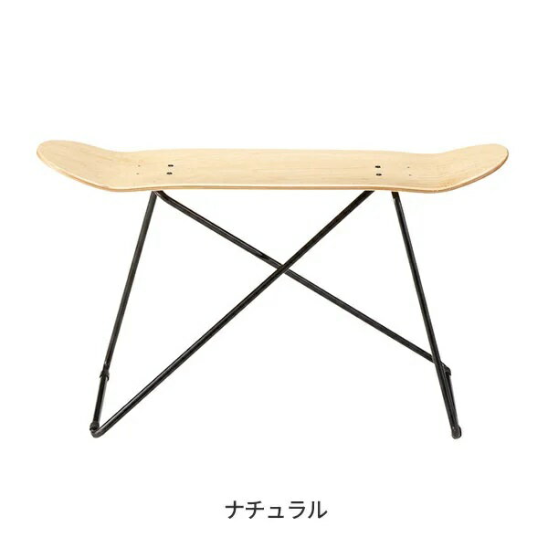 スケートボードスツール SF-201 ナチュラル スケートボードデザインの天板が特徴的なシリーズ 重量 5kg 商品サイズ ●幅81×奥行38×高さ50cm 梱包外寸 ●幅81×奥行32×高さ50cm 容量 1台 素材/材質 スチール(粉体...
