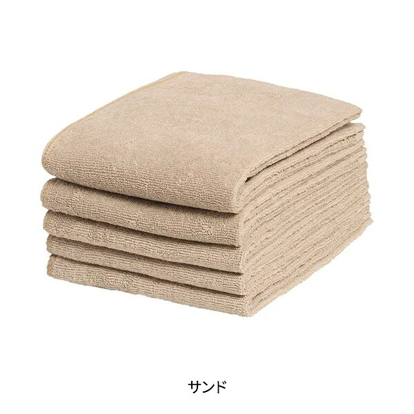 ＜今治＞ フェイスタオル (綿 100%)(240匁) 34cm×86cm 日本製 サンド(5枚入り) 日本製コットン100% 今治タオルブランド認定済のフェイスタオル 安心・安全・高品質の、今治タオルブランド認定済エステ用フェイスタオル。...