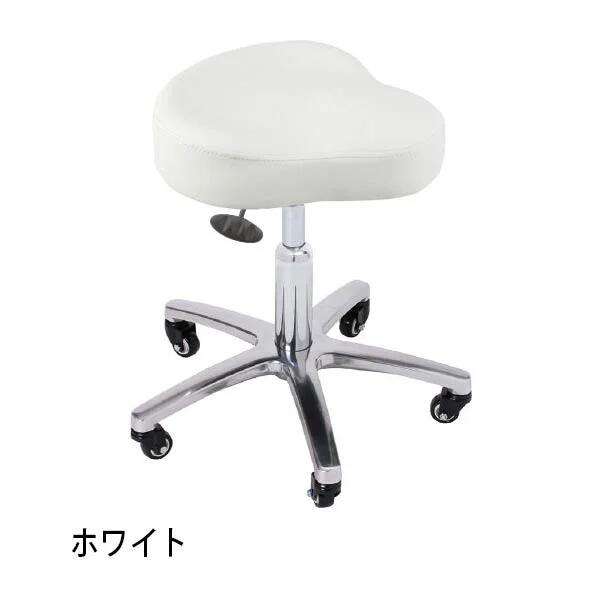 スツール TR01 (ビニールレザー) ホワイト お尻にフィットして移動しやすい！ 滑りが良くて掃除もしやすいキャスターを採用 座り心地抜群で長時間でも疲れないエステ用スツールです。 キャスターが外れにくく安心です。 ガス圧昇降レバーで シ...
