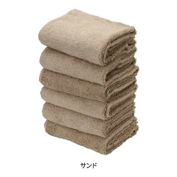 【12枚入り】プレミアム フェイスタオル (綿 100%)(400匁) 34cm×86cm サンド コットン100% 吸水性と柔らかな肌触りにこだわったフェイスタオル 吸水性と肌触りの柔らかさにこだわった、美容サロンの為のプレミアムなタオル...