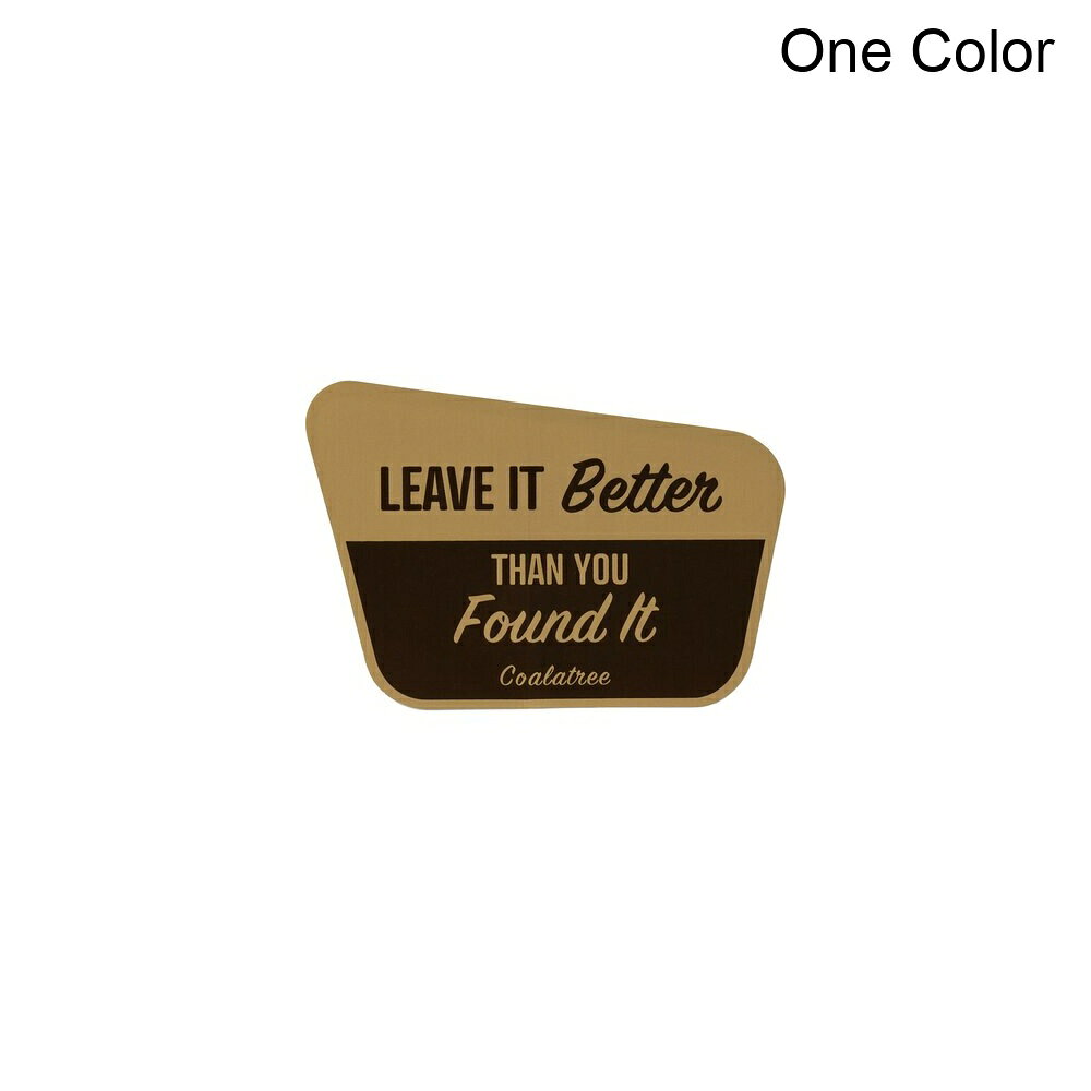■商品詳細■ブランドCoalatreeコアラツリー■商品名CT Leave it Better StickerCt リーブ イット ベター ステッカー■商品状態新品・並行輸入品■色One Color■備考(取寄) コアラツリー Ct リーブ...