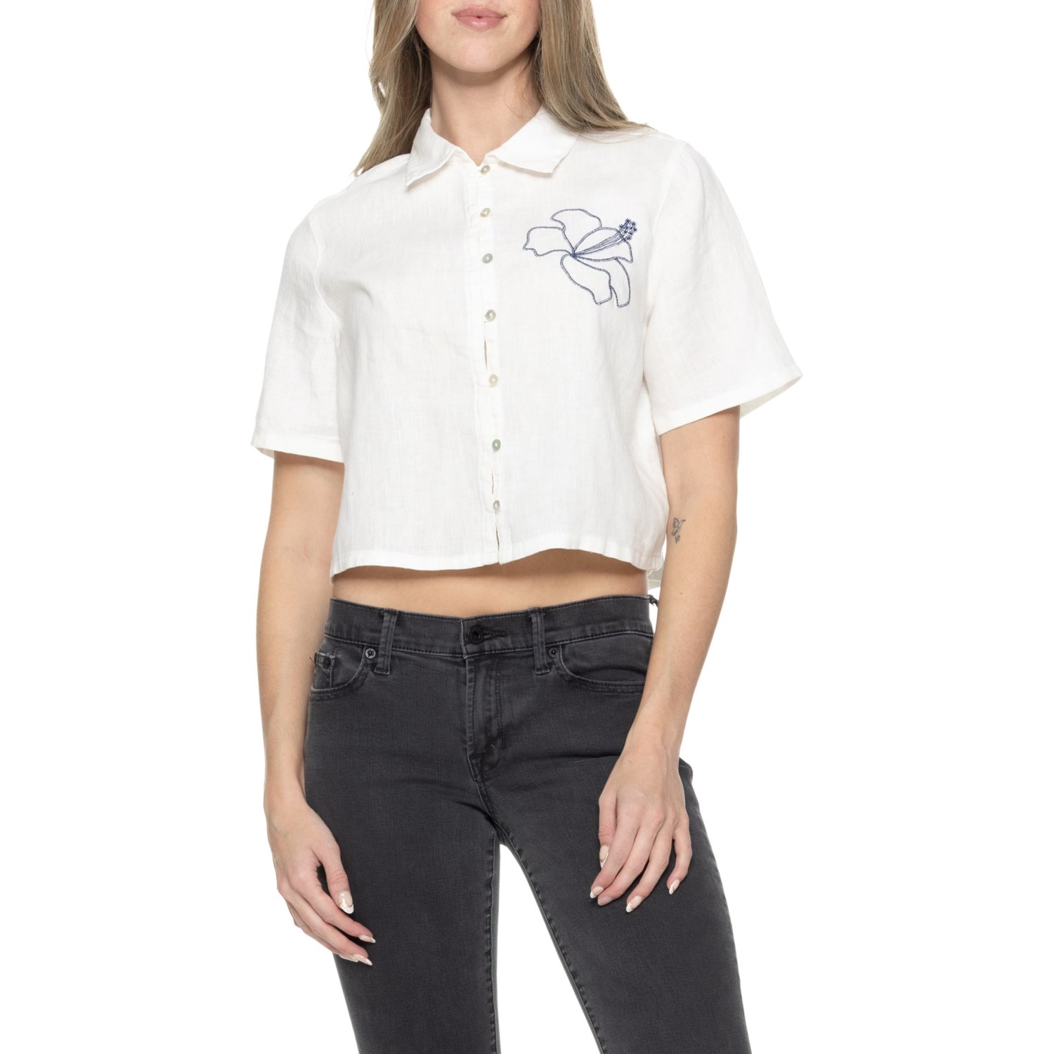 ■商品詳細■ブランドCalypso St. Barth■商品名Solid Embroidered Camp Shirt - Linen, Short Sleeve ソリッド エンブロイダー キャンプ シャツ - リネン, ショート スリーブ...