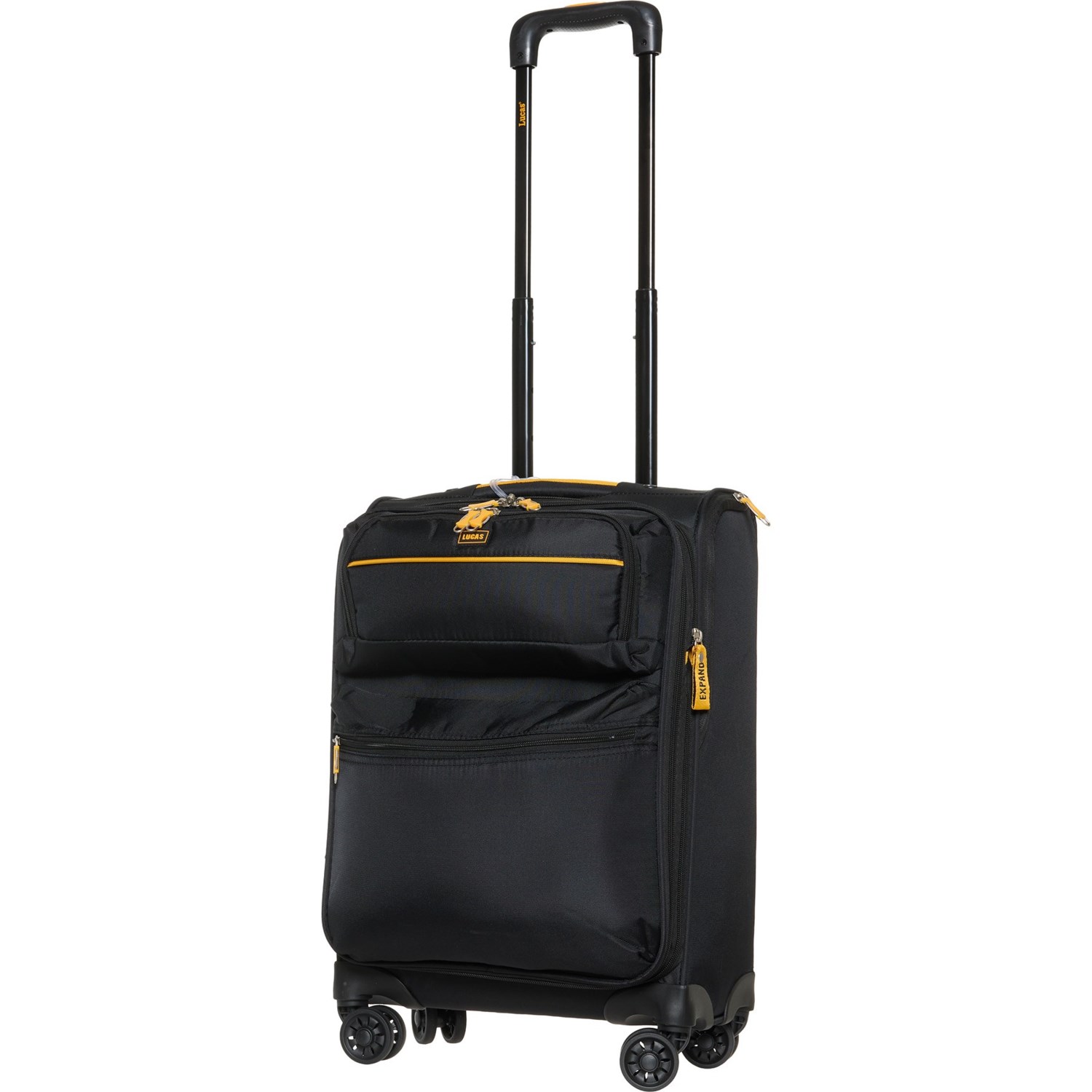 ■商品詳細■ブランドLucas■商品名20” Tuscany Carry-On Spinner Suitcase - Expandable, Softside, Black 20インチ トスカニー キャリーオン スピナー スーツケース - ...