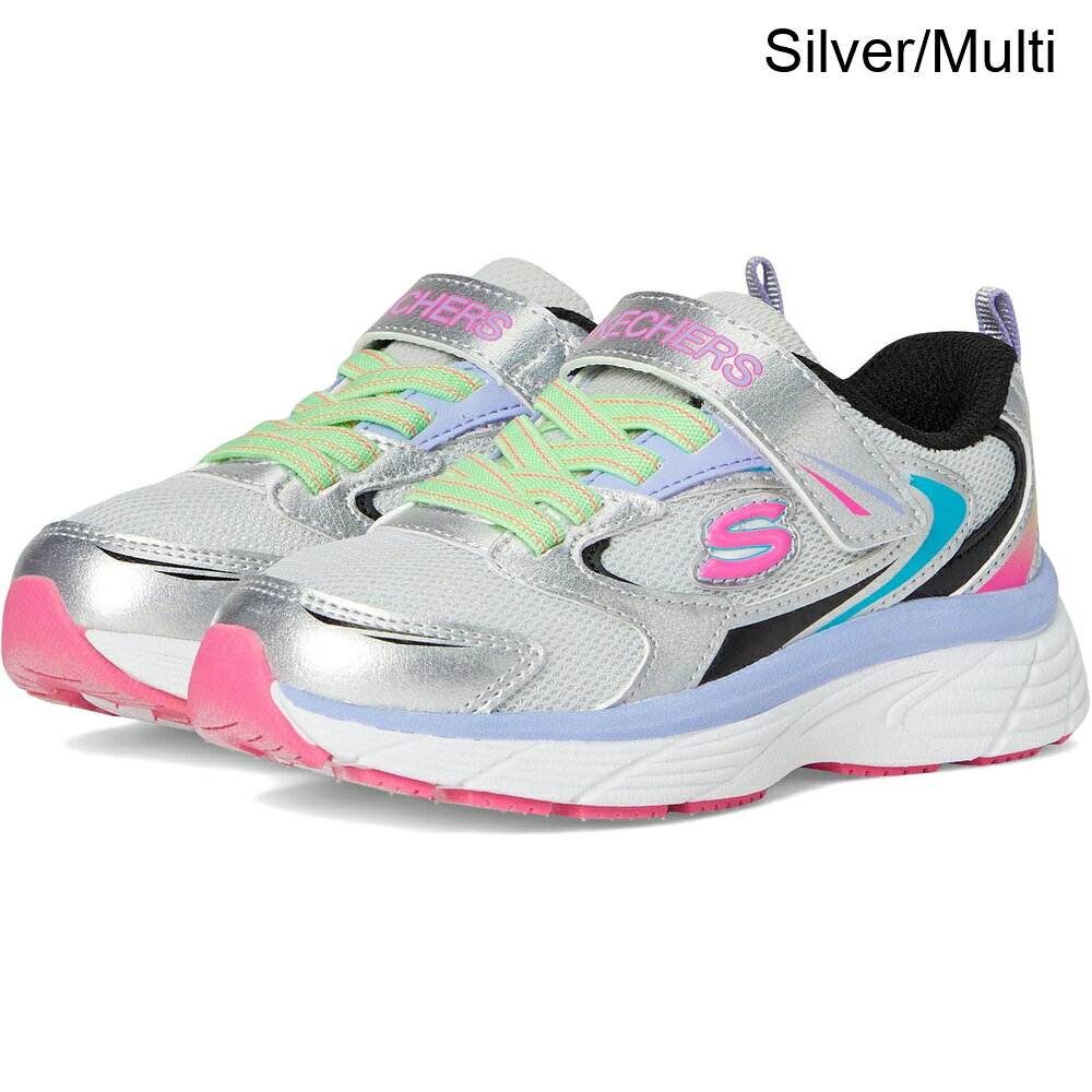 ■商品詳細■特徴 1学校の日から週末の遊び場の楽しみまで、着やすいSKECHERS® KIDS ヴィンテージトレッド303698Lスニーカーで快適に過ごしましょう。この軽量のストレッチレースデザインは、スパークルメッシュと合成アッパー、Sk...