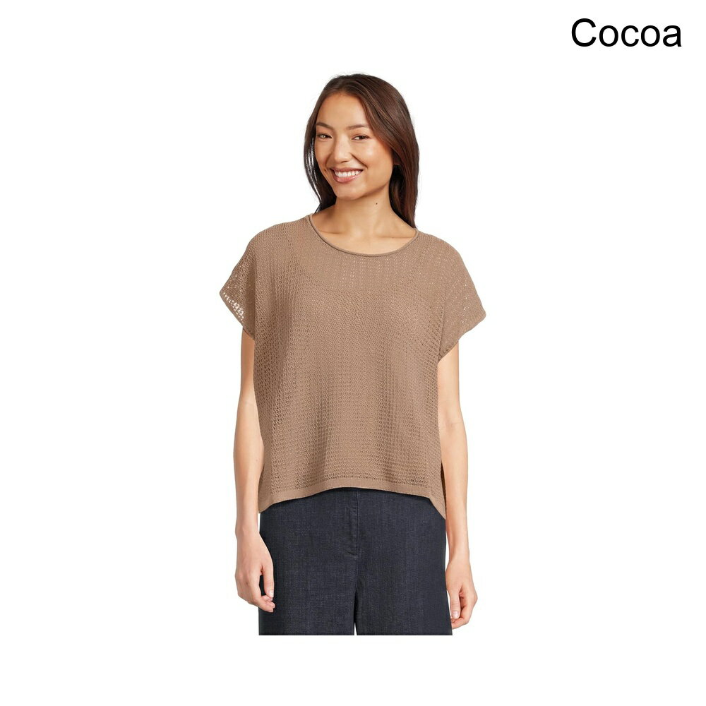 ■商品詳細■特徴 1エイリーン・フィッシャー® ジュエルネックセーターで、軽やかで effortless なスタイルを楽しんでください。■特徴 2ロールエッジのジュエルネック。■特徴 3ドロップショルダー。■特徴 4キャップスリーブ。■特徴...
