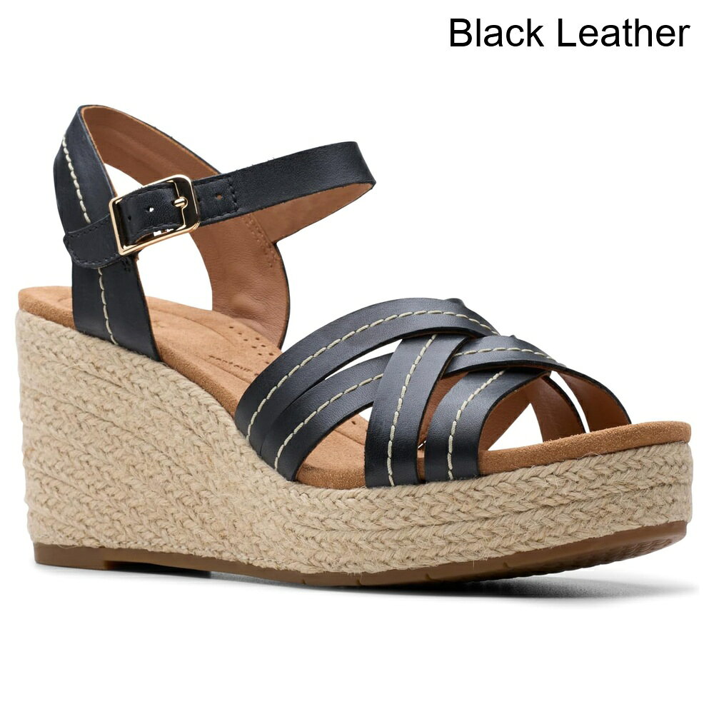 ■商品詳細■特徴 1Clarks®の最も履きやすいウェッジ、Sabina Strapであなたのルックを引き上げましょう。柔らかいクロスオーバーレザーのアッパーと滑らかなレザーのライニングでデザインされており、これらのサンダルは洗練された見た...