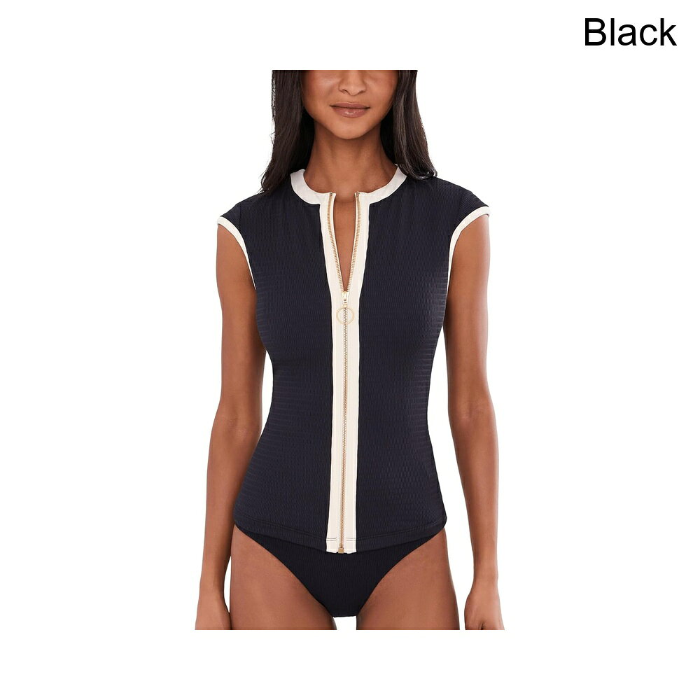 ■商品詳細■特徴 1ビーチバケーションに最適なSeafolly® Bandwave Cap Sleeve Sunvestは、完璧な水着の必需品です。この水着トップは、形とサポートのための取り外し可能なカップ、バストサポートのための内部シェル...