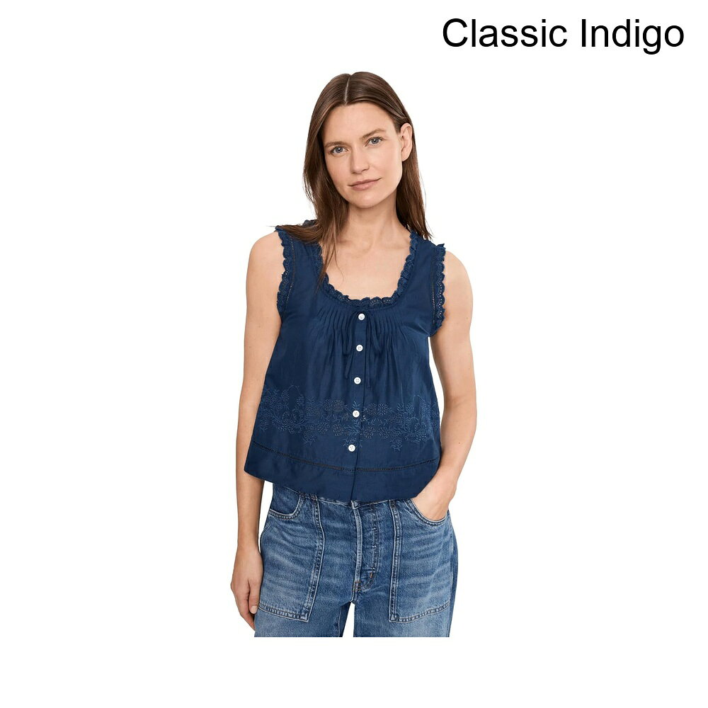 ■商品詳細■特徴 1Madewell® Leah トップ - 60年代キャンブリックタンクトップを追加して、あなたのワードローブを再定義しましょう。Uネックライン、ノースリーブデザイン、フルボタンフロントクロージャーを特徴とするこのプルオン...
