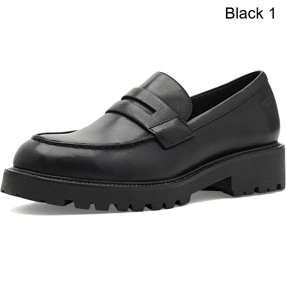 ■商品詳細■特徴 1Vagabond Shoemakers® Kenova レザー ペニーローファーで、あなたの靴コレクションに洗練された洗練さを加えましょう。スリッポンスタイルのローファーは、レザーのアッパー、人工ライニング、クッション入...