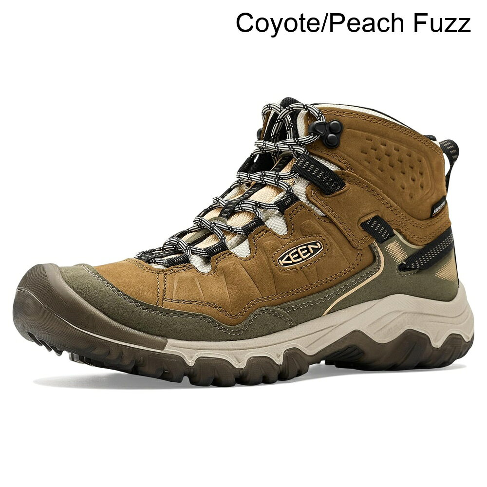 ■商品詳細■特徴 1群衆ではなく、自分の足に従ってKEEN® Targhee 4ミッドハイトの耐久性があり快適な防水靴を履いてください。レザーアッパー、メッシュライニング、ポリエステルインソールで作られたこの靴は、ラウンドトゥ、レースディテ...