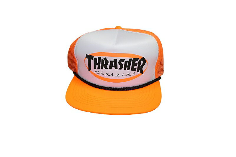 素材 ポリエステル57% ナイロン43% サイズ フリーサイズ THRASHER(スラッシャー)： 1981年創刊のスケーター専門誌’THRASHER MAGAZINE’その雑誌から生まれたスケートブランド 発色のいい蛍光カラー フロントパ...