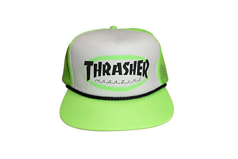 素材 ポリエステル57% ナイロン43% サイズ フリーサイズ THRASHER(スラッシャー)： 1981年創刊のスケーター専門誌’THRASHER MAGAZINE’その雑誌から生まれたスケートブランド 発色のいい蛍光カラー フロントパ...