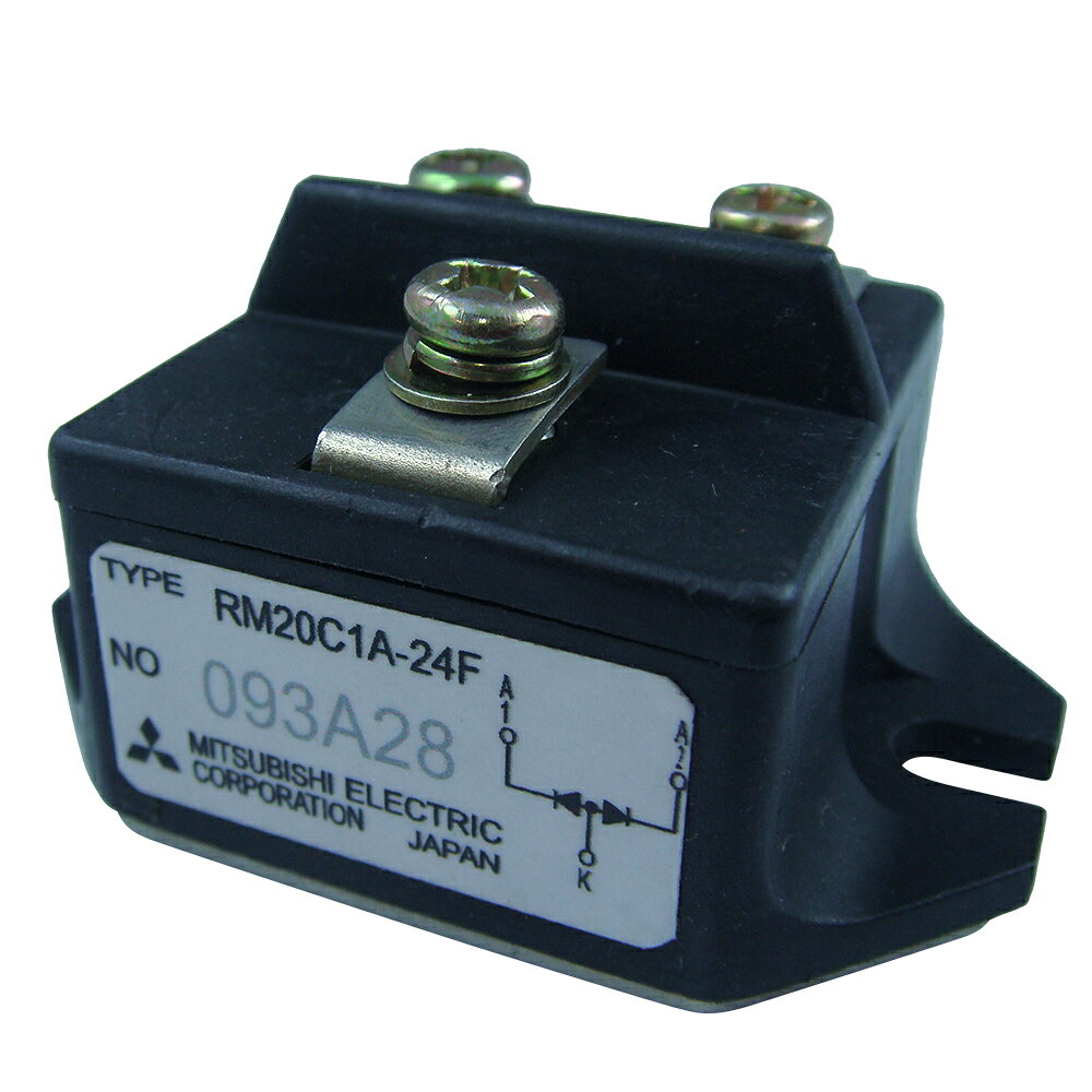 商品詳細 同梱物・セット内容 品名 数量 RM20C1A-24F (パワーダイオードモジュール〉 MITSUBISHI (中古) 1個 仕様・諸元 型番：RM20C1A-24F メーカー：MITSUBISHI TYPE：パワーダイオードモジ...