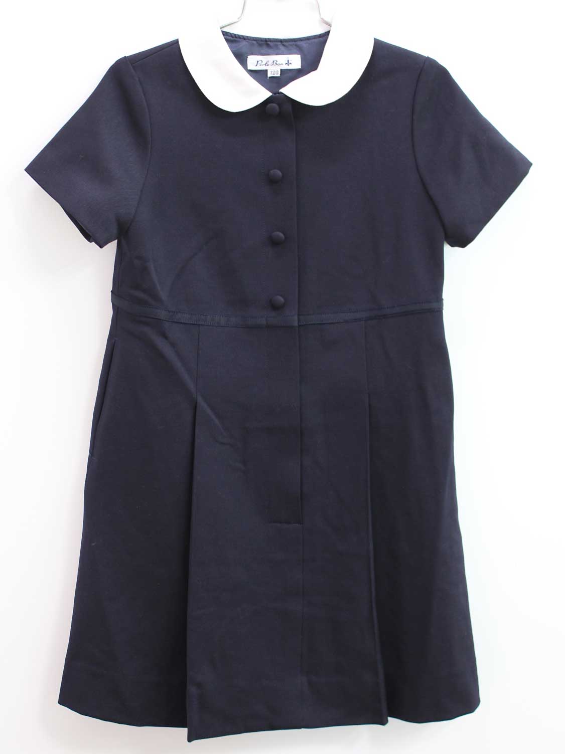 サイズ 120cm 素材 毛100％、裏地：ポリ100％ 色 濃紺、白 汚れ、ダメージ等 汚れや色褪せはありません 使用感ランク A 性別 女の子 その他 着丈約65cm・両脇ポケットあり 現行品・定価税込：23,100円 ＊使用感ランクは...