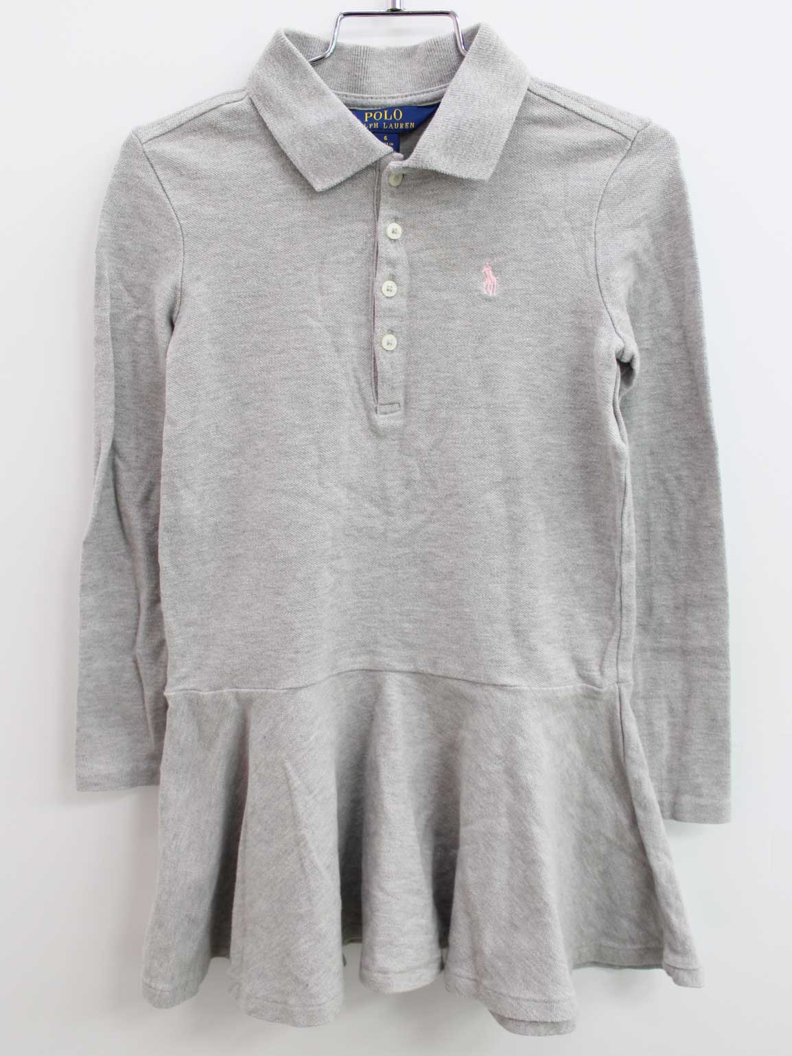 サイズ 120cm 素材 綿98％、ポリウレタン2％ 色 グレー 汚れ、ダメージ等 汚れ、色褪せなし 使用感ランク A 性別 女の子 その他 着丈約55cm ＊使用感ランクは、Cを除き、あくまでも使用感のみ表すランクで、汚れ等は別欄で記載し...